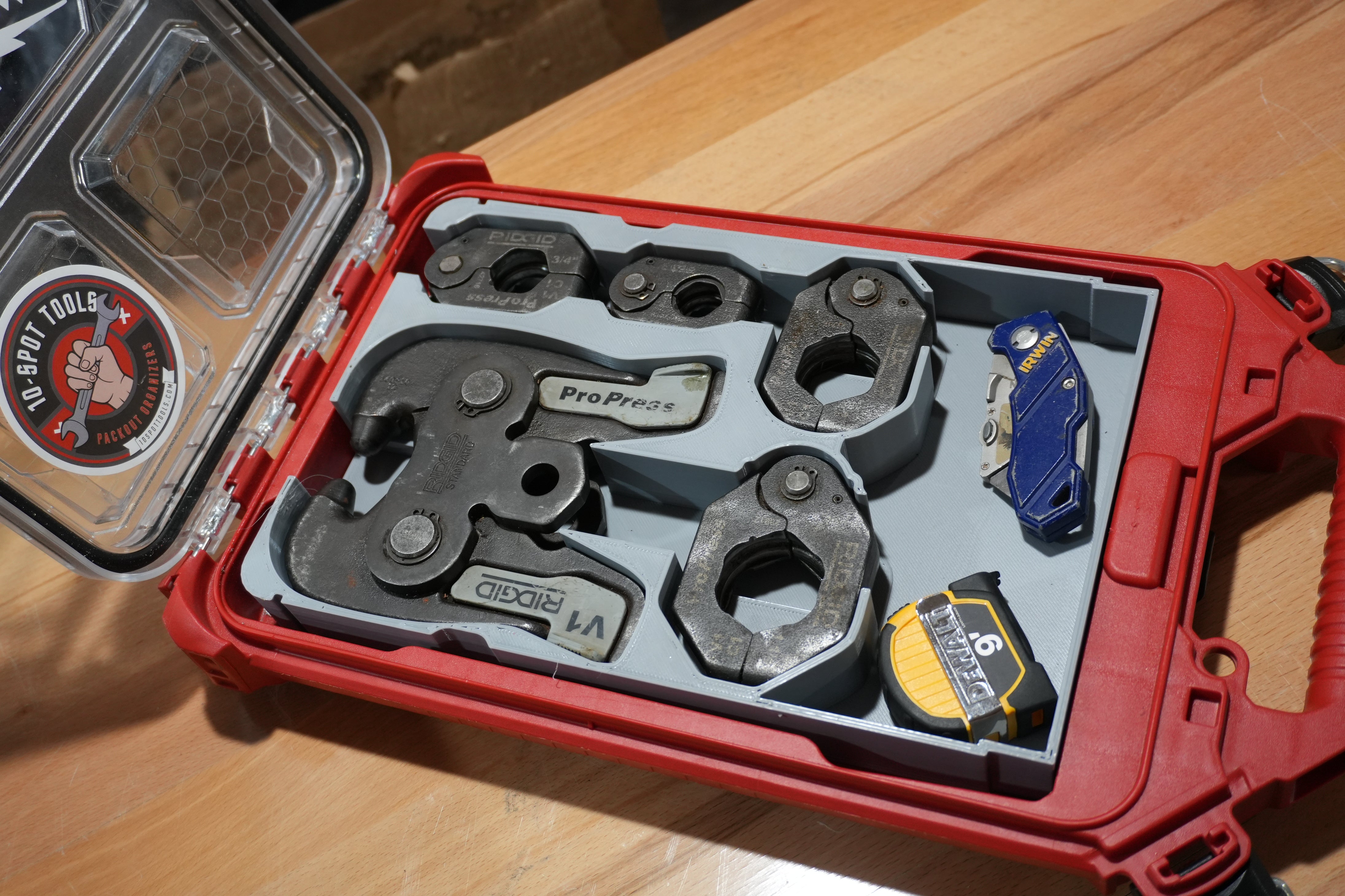 Packout Low Profile Organizer Insert for Ridgid V1 Pivoting Press Ring ...